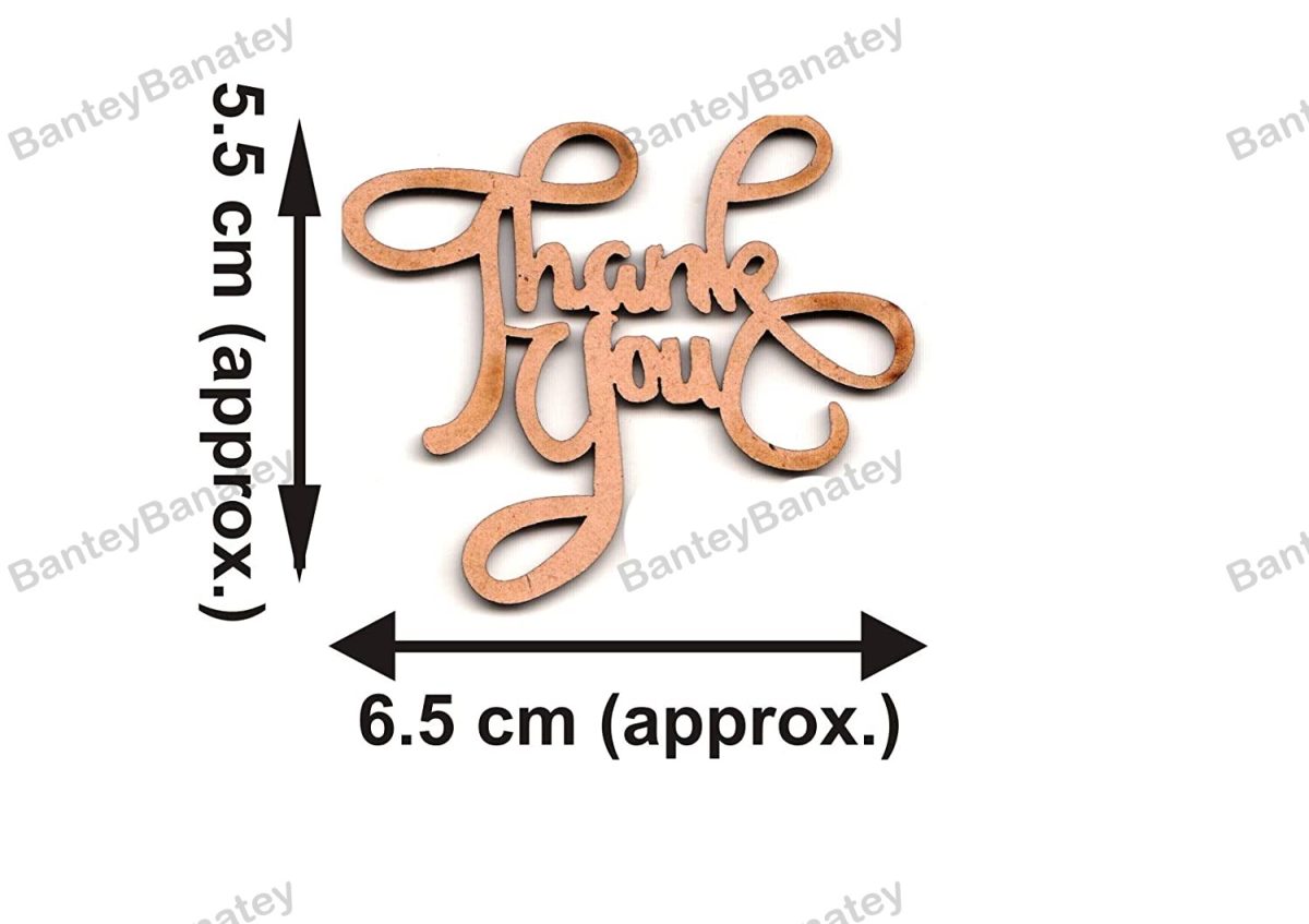 Thank you Cutout at the Best Price Near Me for Craft, Decoration, DIY Kit